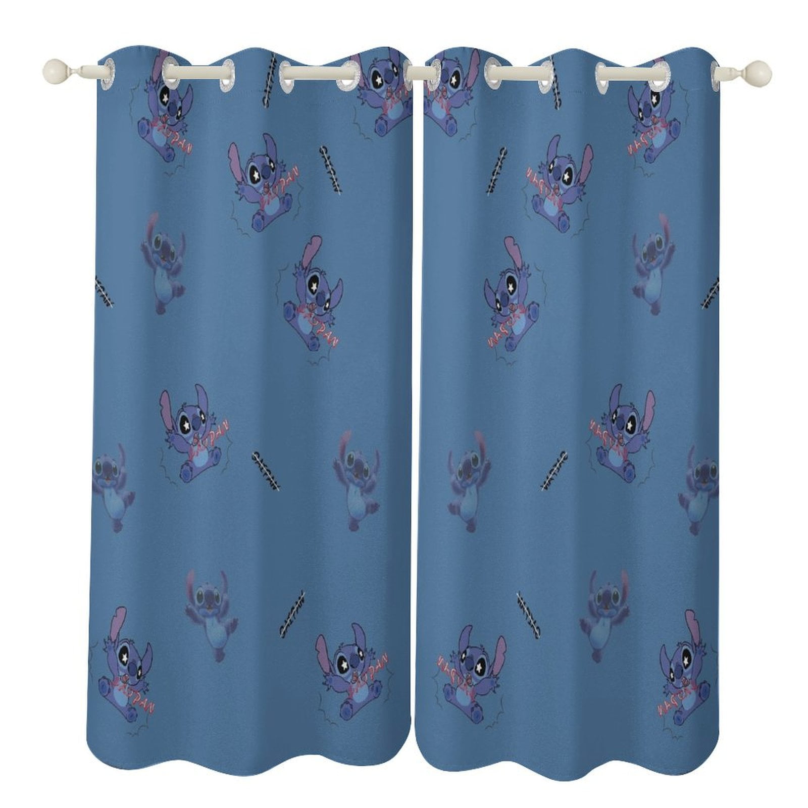 Cartoon Stitch Curtains for Kids,Cartoon BlackOut Curtain for Boy Girls ...