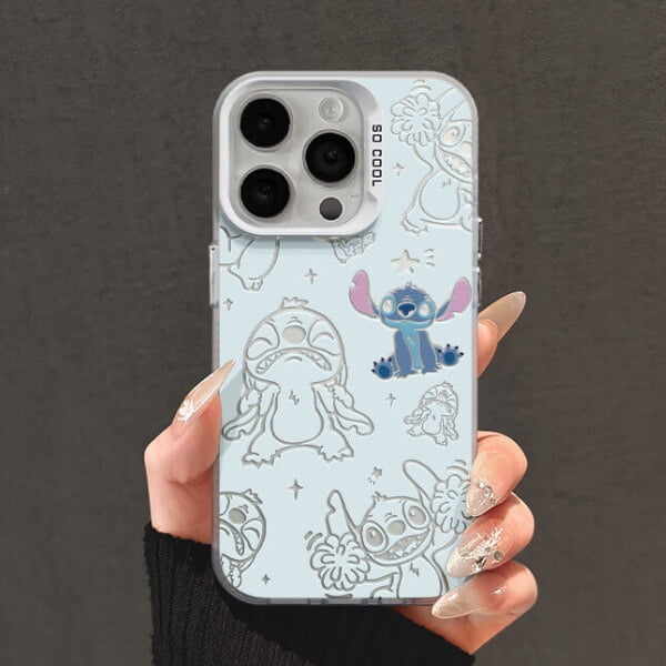 Cartoon Stitch is suitable for Apple 16 mobile phone case 15promax all ...
