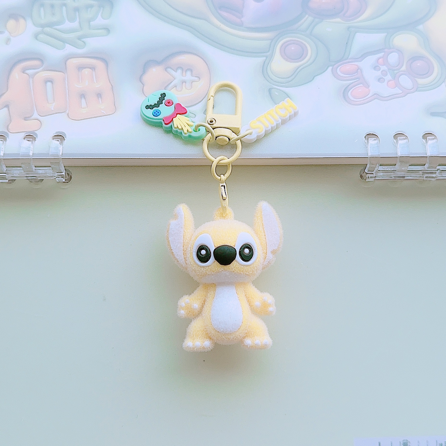 Cartoon Stitch pvc flocked doll backpack keychain pendant - Walmart.com