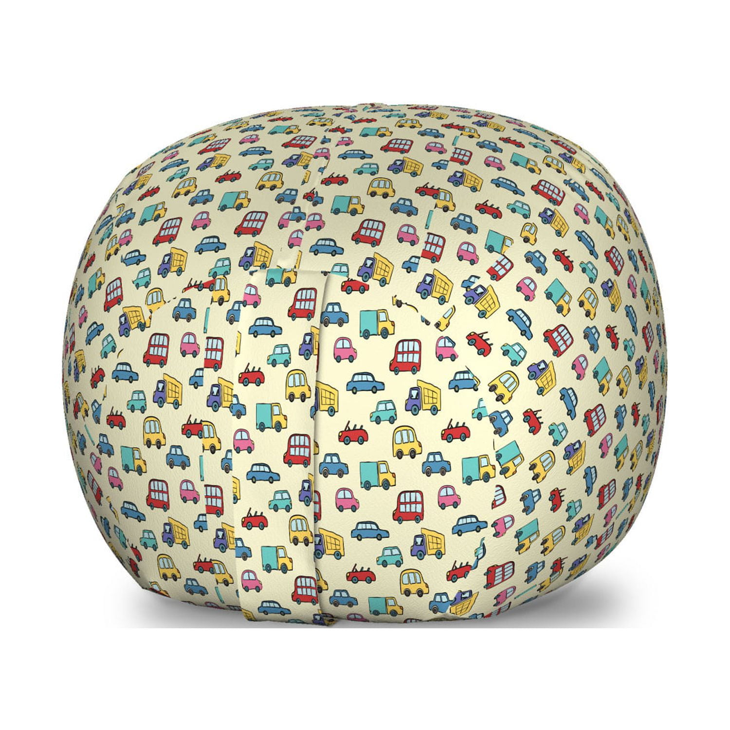 Cartoon Storage Toy Bag Chair, Toy Trucks Sports Car Bus Auto Pastel ...