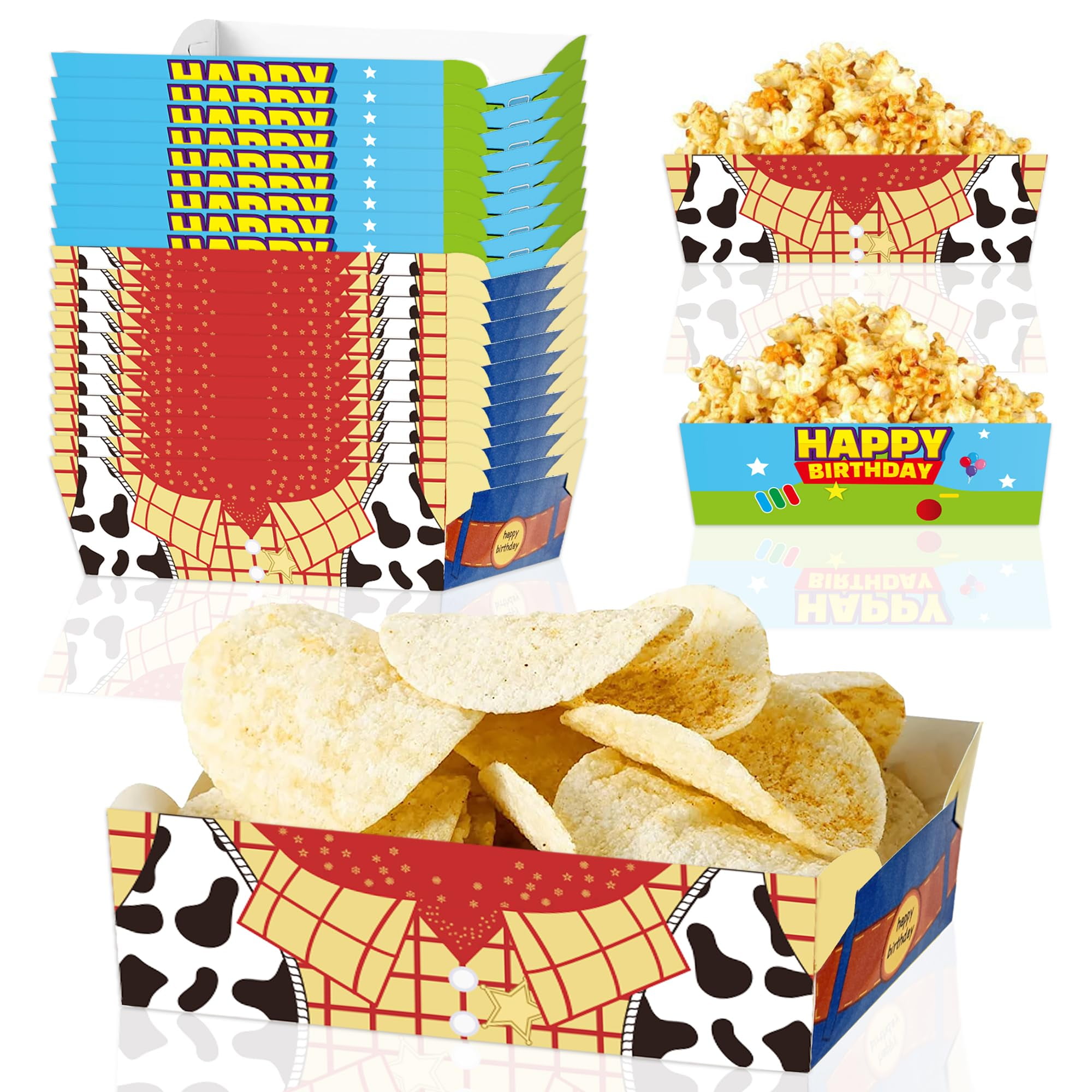Cartoon Story Disposable Paper Food Trays 24pcs Two Infinity and Beyond ...