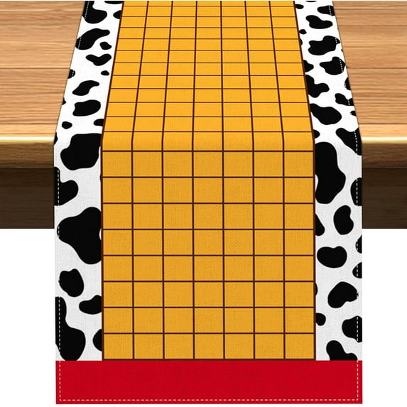 Cartoon Story Table Runner Story Birthday Themed Party Decoration Cow ...