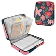 Cartoon Strawberries Flowers Leaves Accordion File Organizer Expanding ...