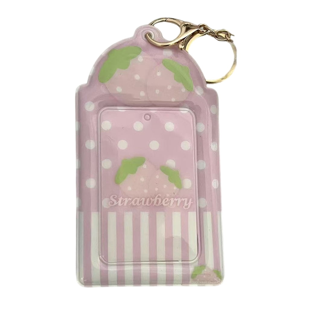 Cartoon Strawberry Card Case 3Inch PVC Card Covers Card Sleeves Photo ...