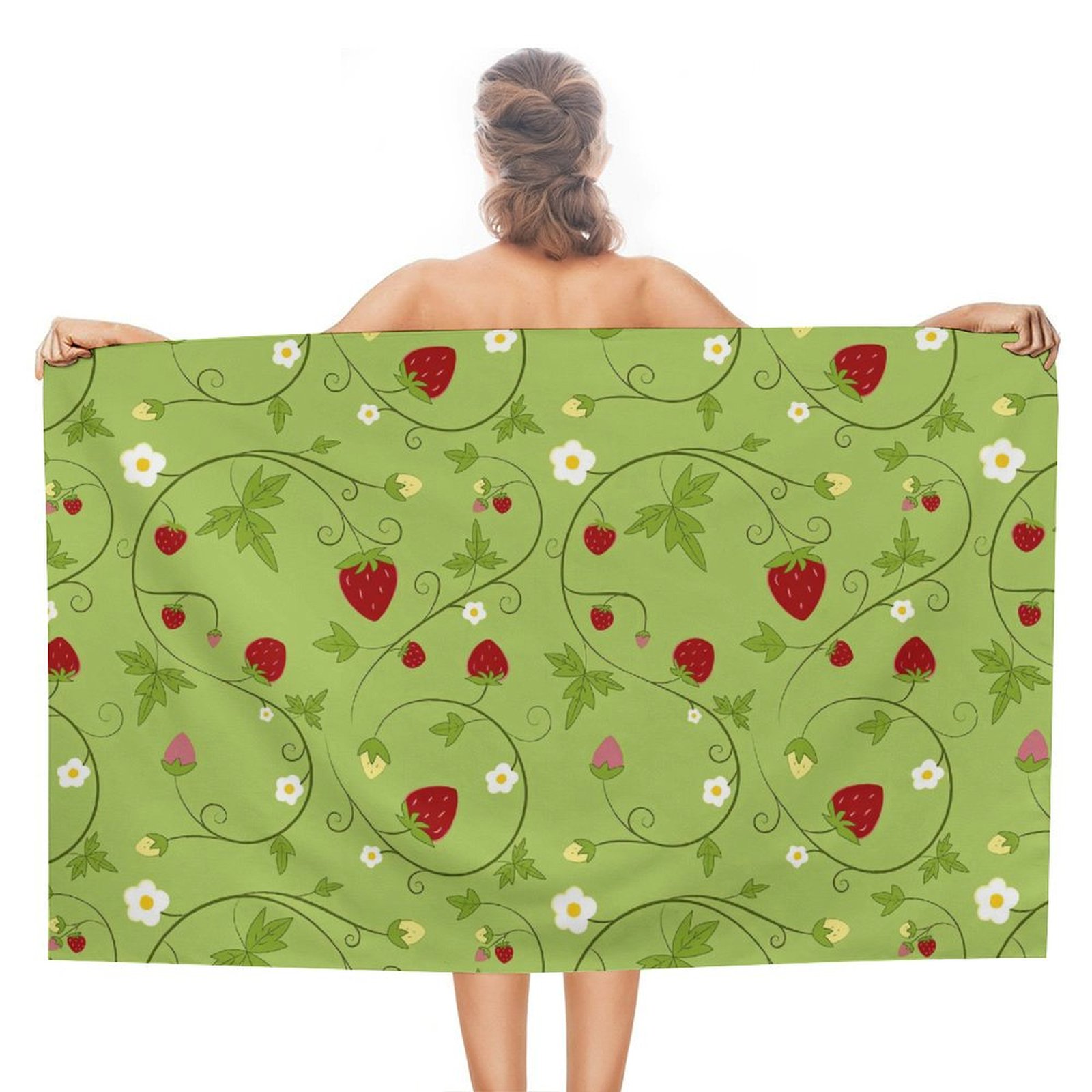 Cartoon Strawberry1 Thin Beach Towel,Large Big Soft Clearance Pool Swim ...