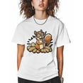 Cartoon Street Art T Shirts for Women Short Sleeve Cotton Crewneck T ...