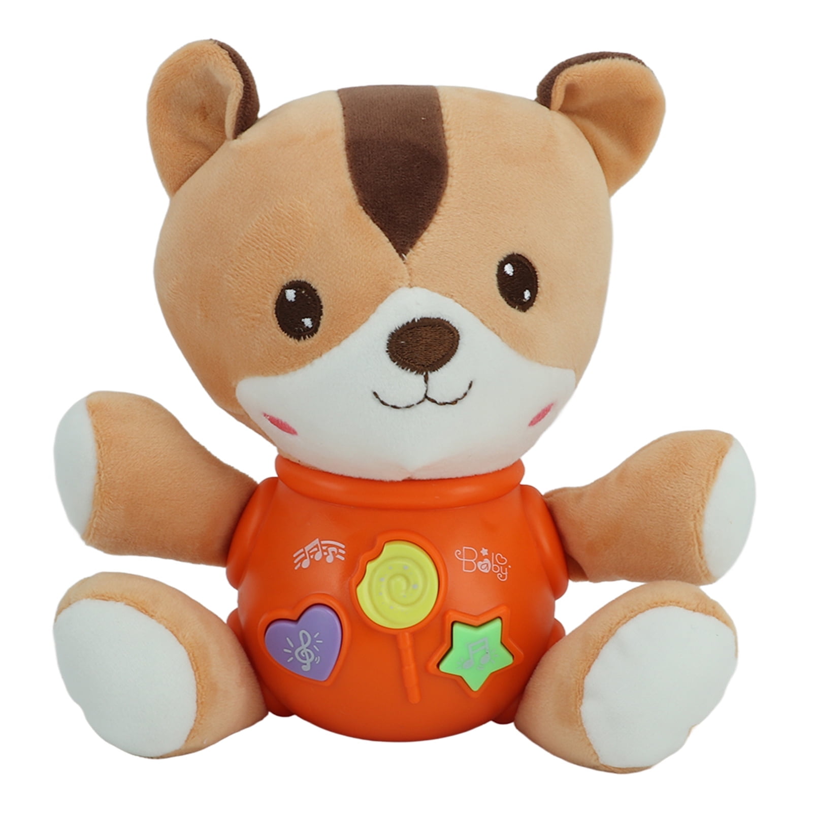 Cartoon Stuffed Animal Baby Soft Plush Squeaker, Plush Music Baby Toy ...