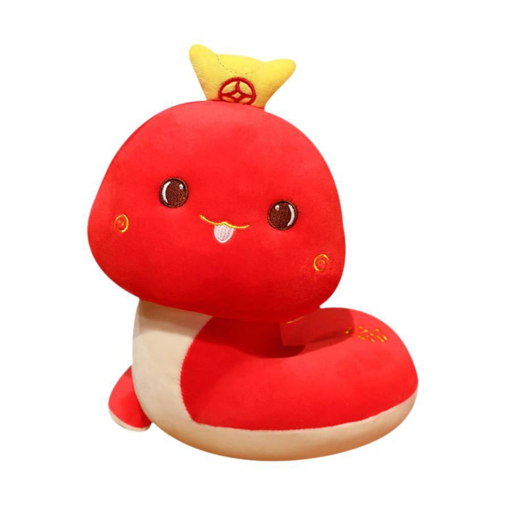 Cartoon Stuffed Animal Toy Lovely Snake Shape Cartoon Anime Figure ...