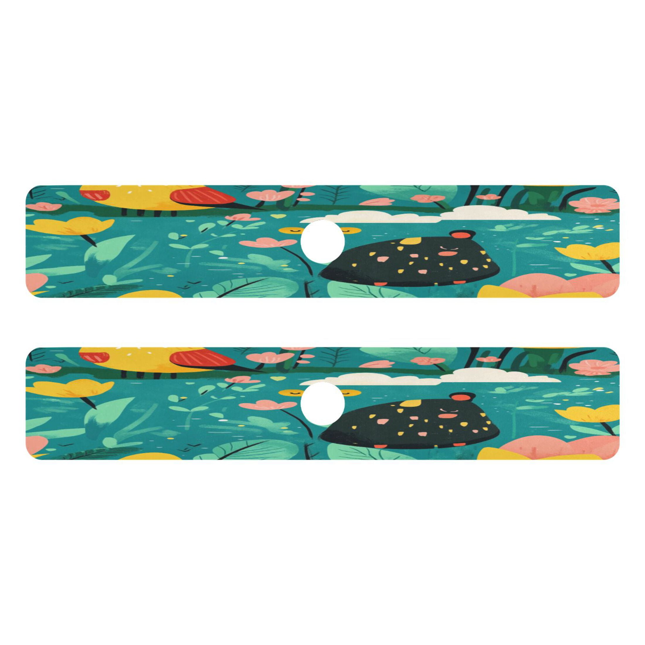 Cartoon Style Art Animal Extra Long Silicone Algae Sink Mat 30x5.4in 2 ...