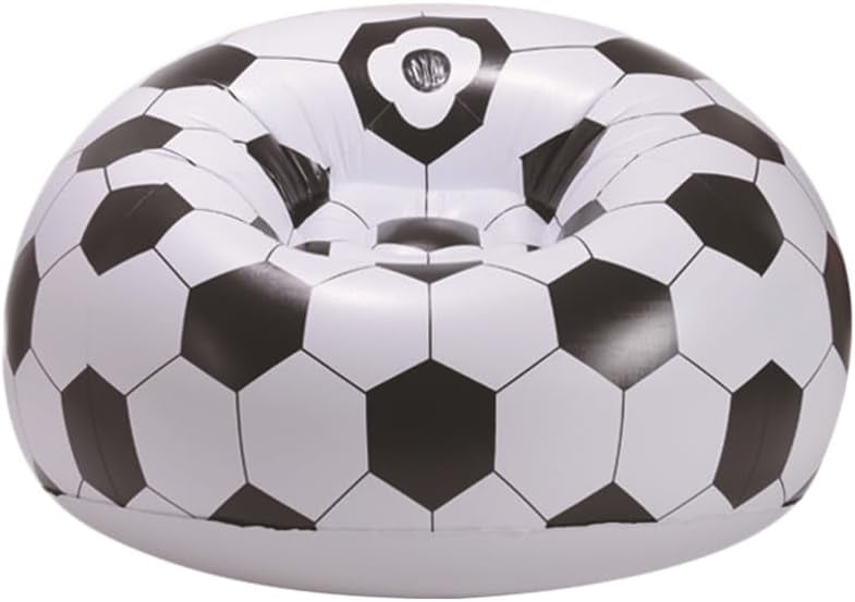 Cartoon Style Inflatable Folding Chair Football Pattern Outdoor ...