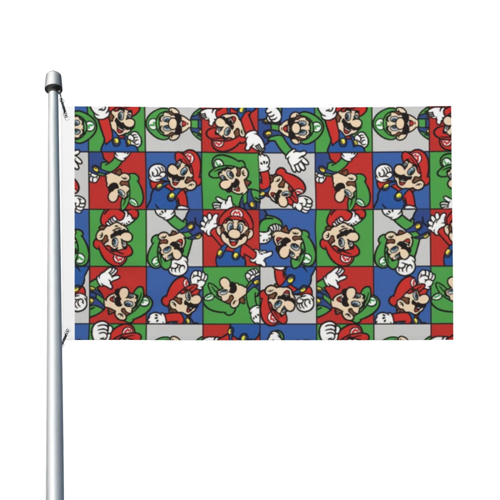 Cartoon Super Mario And Luigi3 3x5ft Face Flag Fade Proof Holiday Fall ...