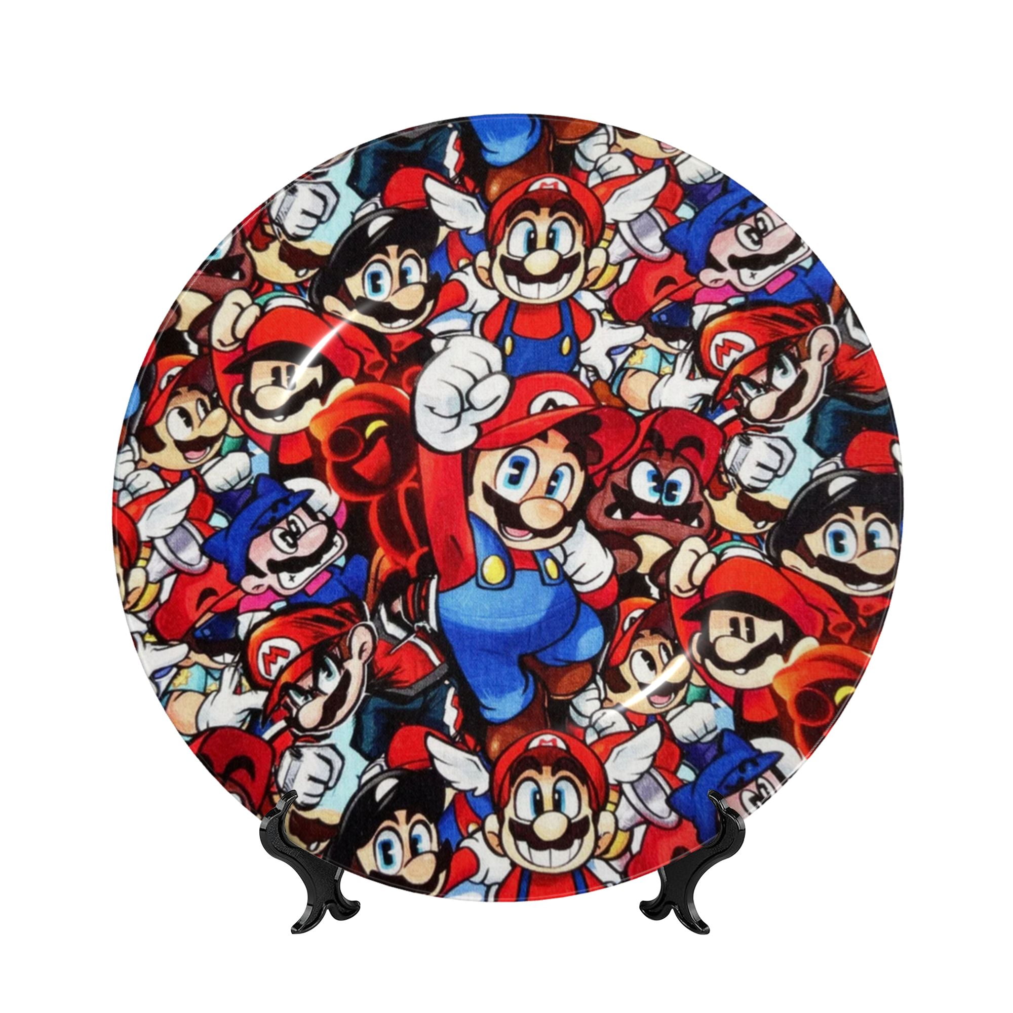 Cartoon Super Mario Bone China Decorative Plate Ceramic Decorative ...