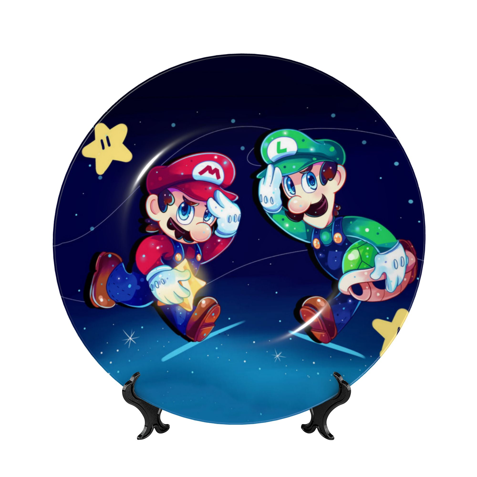 Cartoon Super Mario Bone China Decorative Plate Ceramic Decorative ...