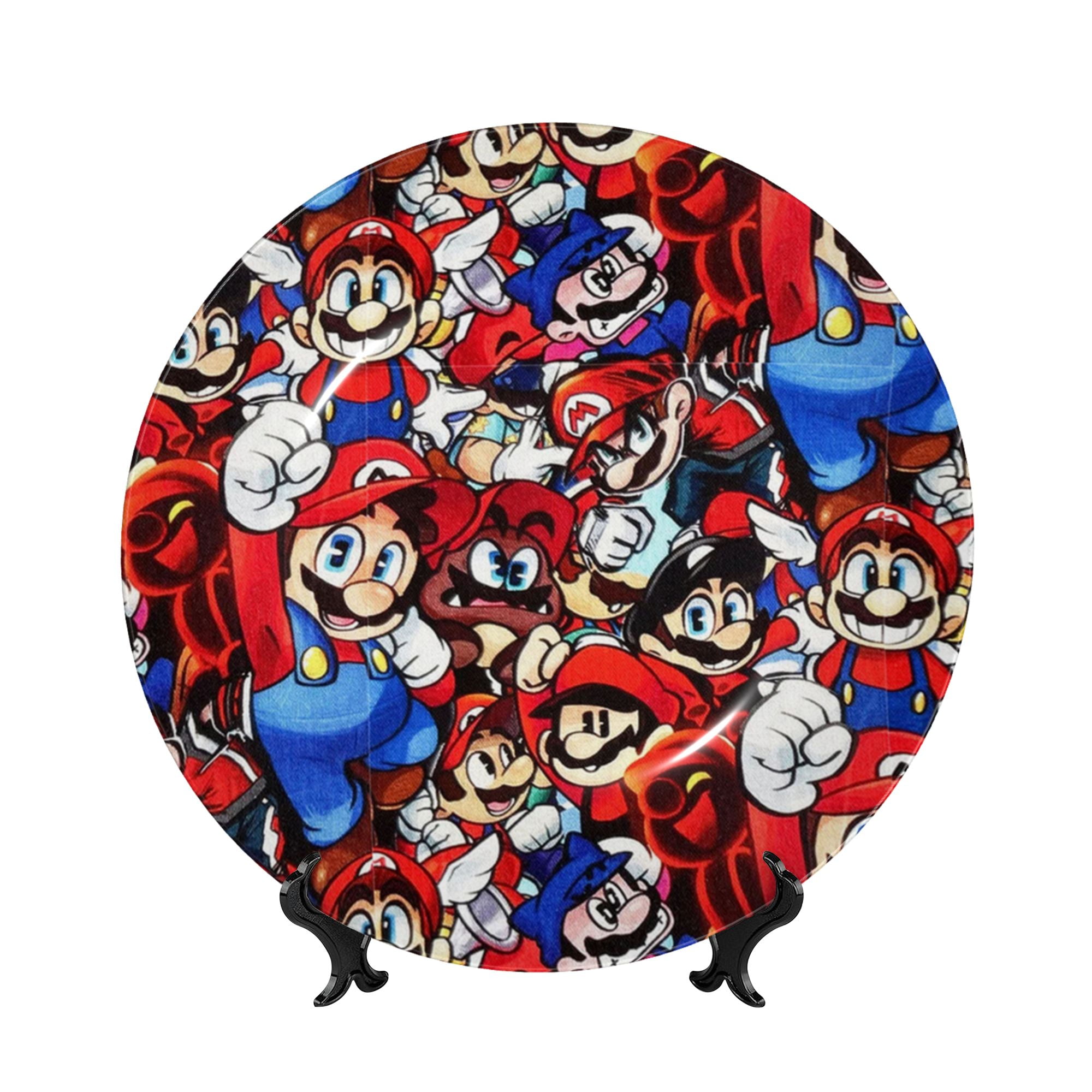Cartoon Super Mario Bone China Decorative Plate Ceramic Decorative ...