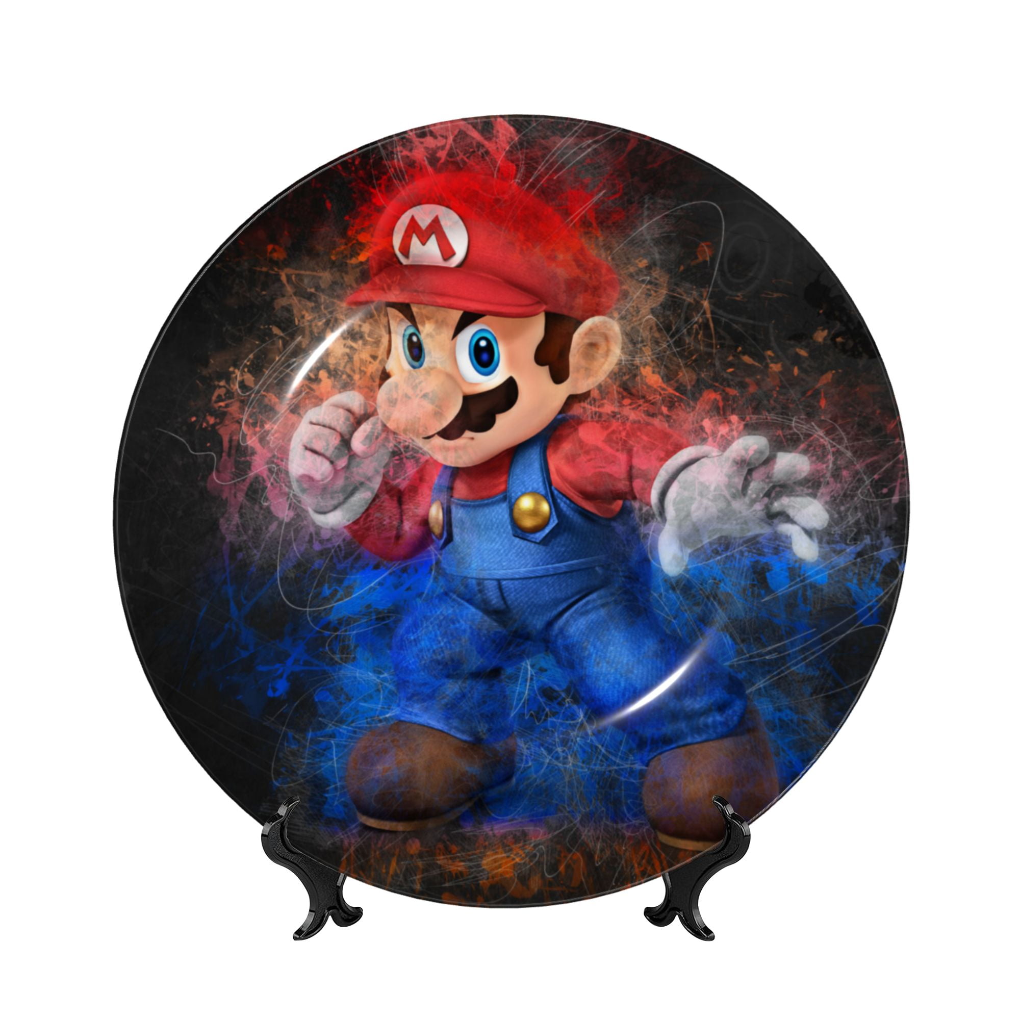 Cartoon Super Mario Bone China Decorative Plate Ceramic Decorative ...