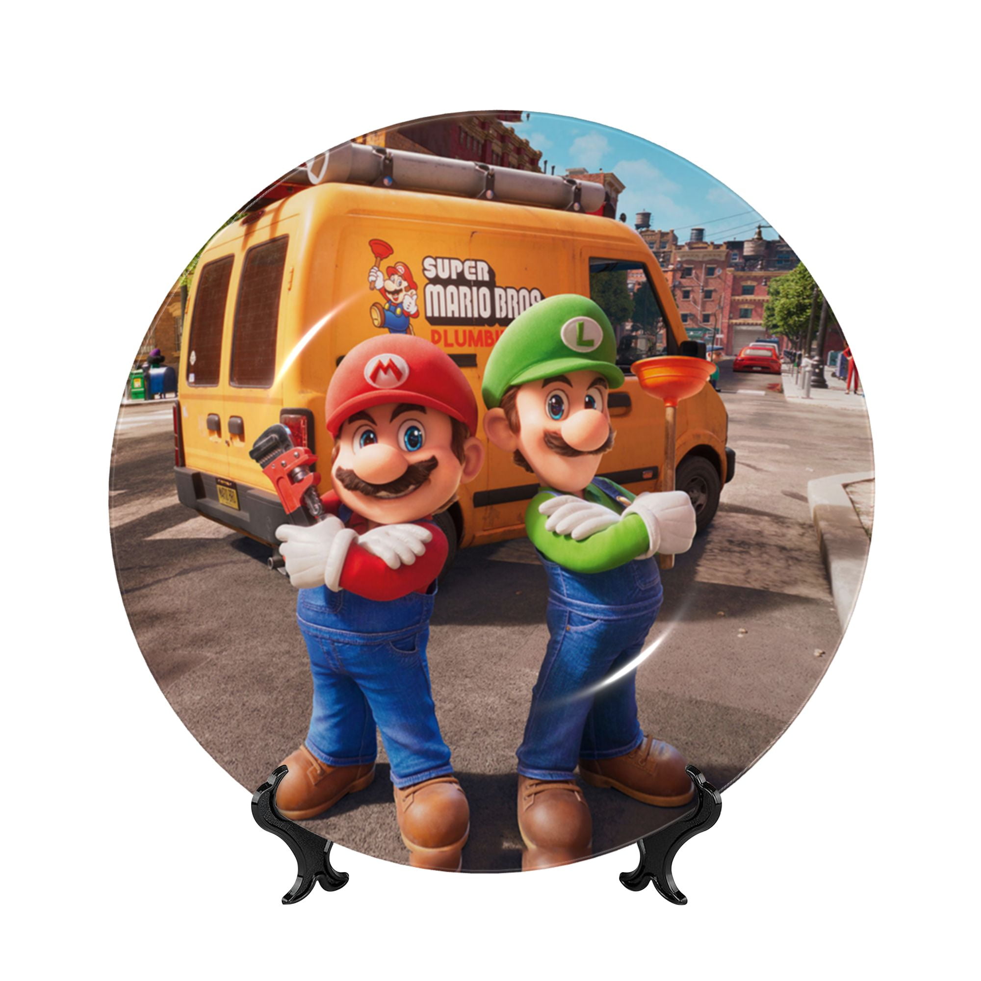 Cartoon Super Mario Bone China Decorative Plate Ceramic Decorative ...