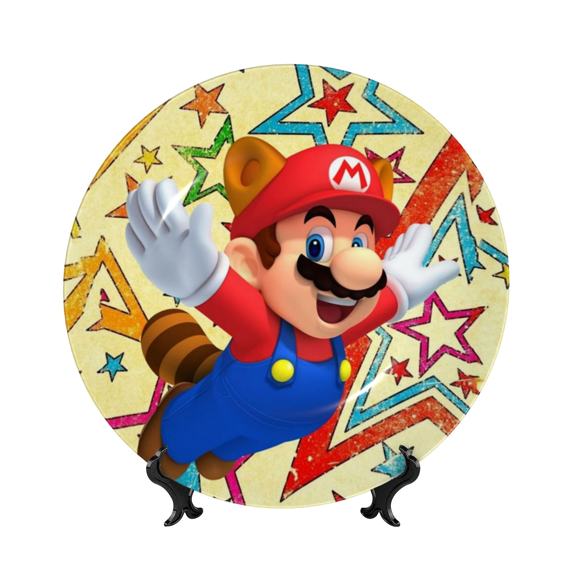 Cartoon Super Mario Bone China Decorative Plate Ceramic Decorative ...