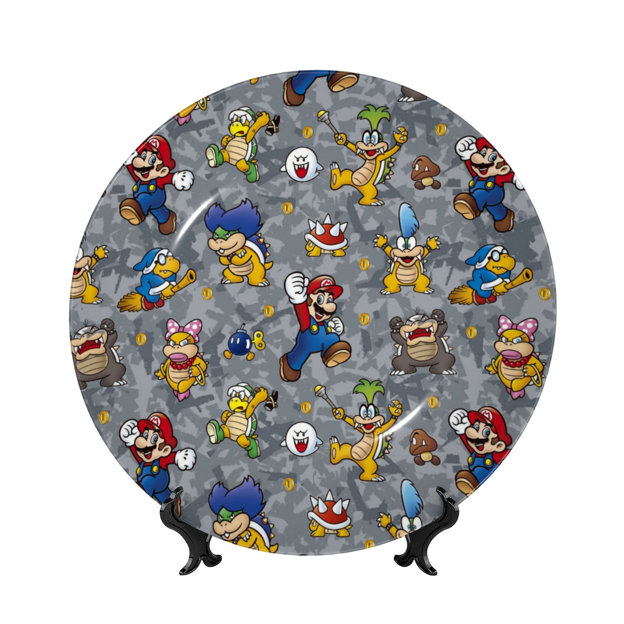Cartoon Super Mario Bone China Decorative Plate Ceramic Decorative ...