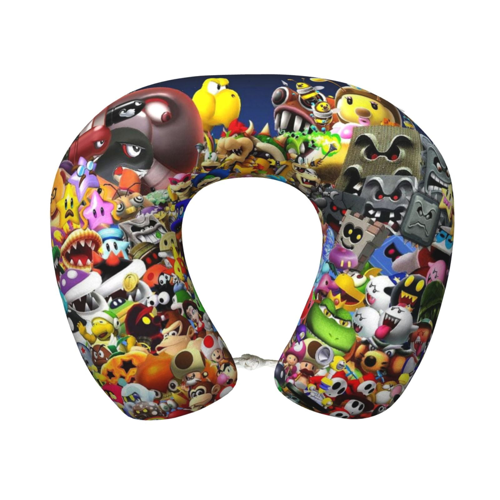 Cartoon Super Mario Cute Travel Neck Pillow for Kids Boys & Girls ...