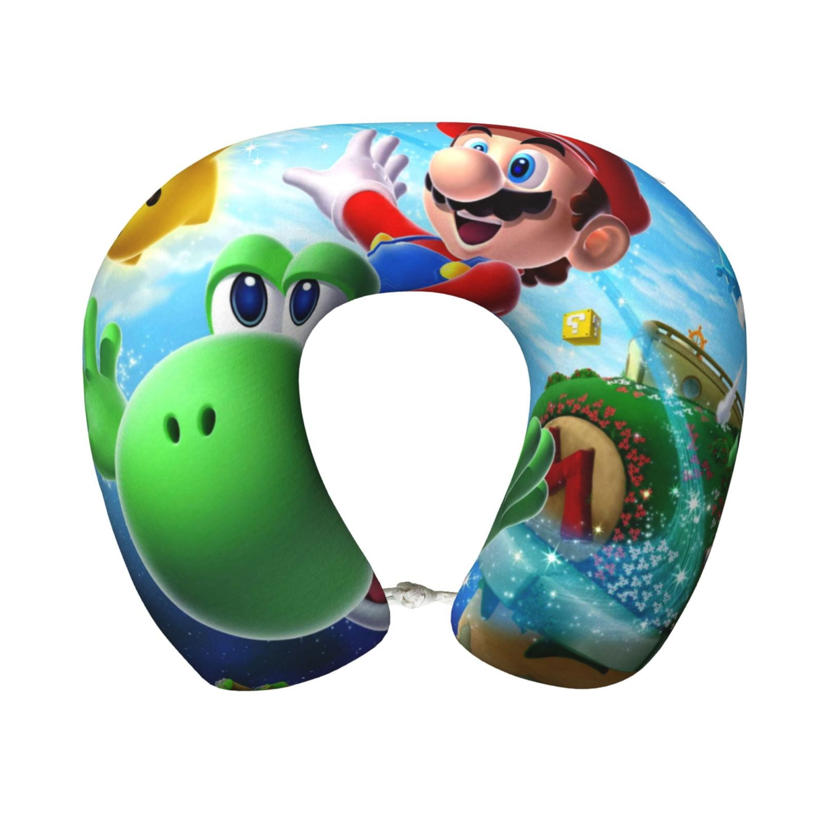 Cartoon Super Mario Cute Travel Neck Pillow for Kids Boys & Girls ...