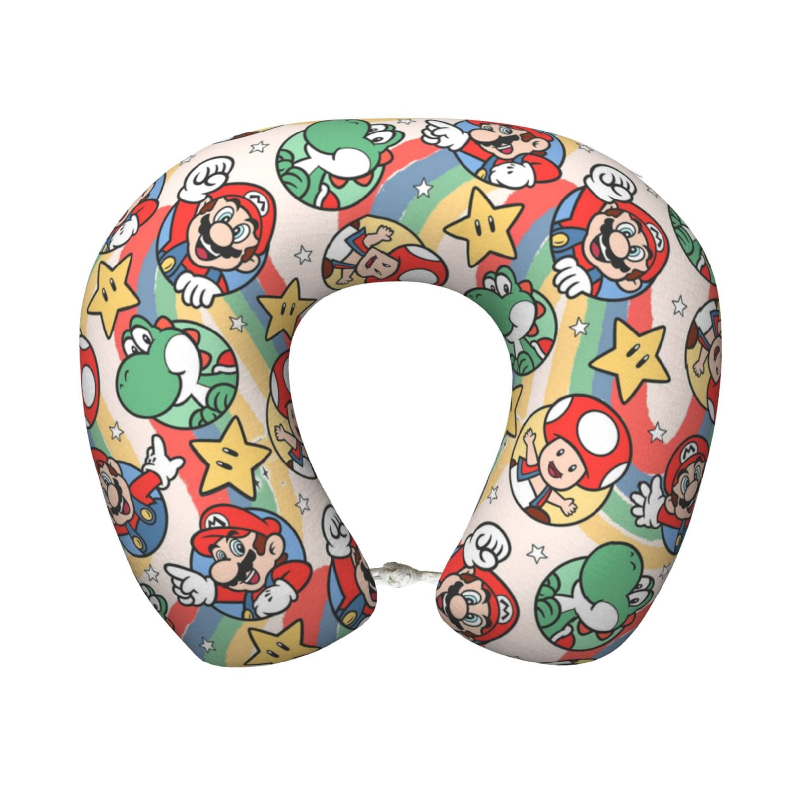 Cartoon Super Mario Cute Travel Neck Pillow for Kids Boys & Girls ...