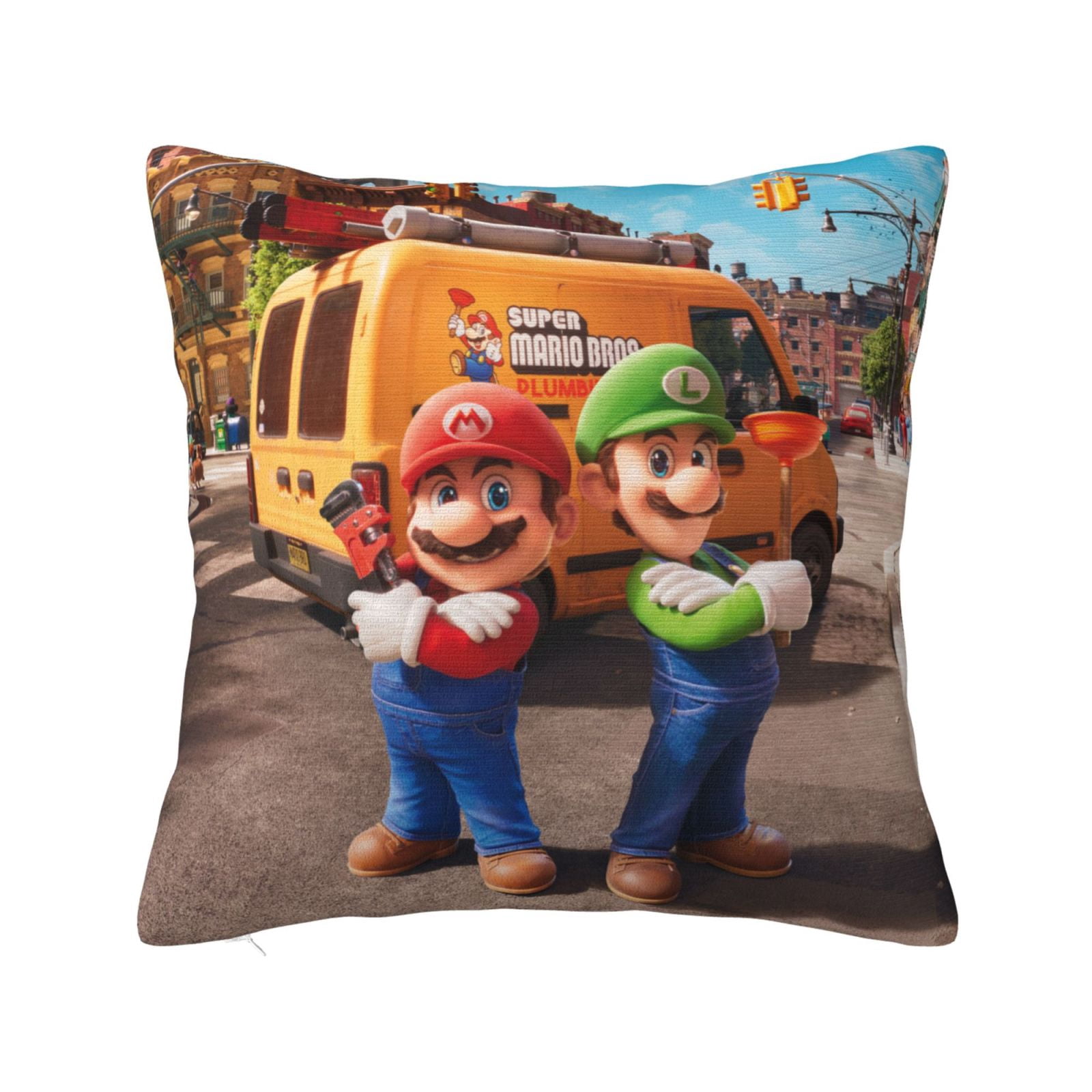 Cartoon Super Mario Decorative Throw Pillow Covers Cute Cartoon Game ...