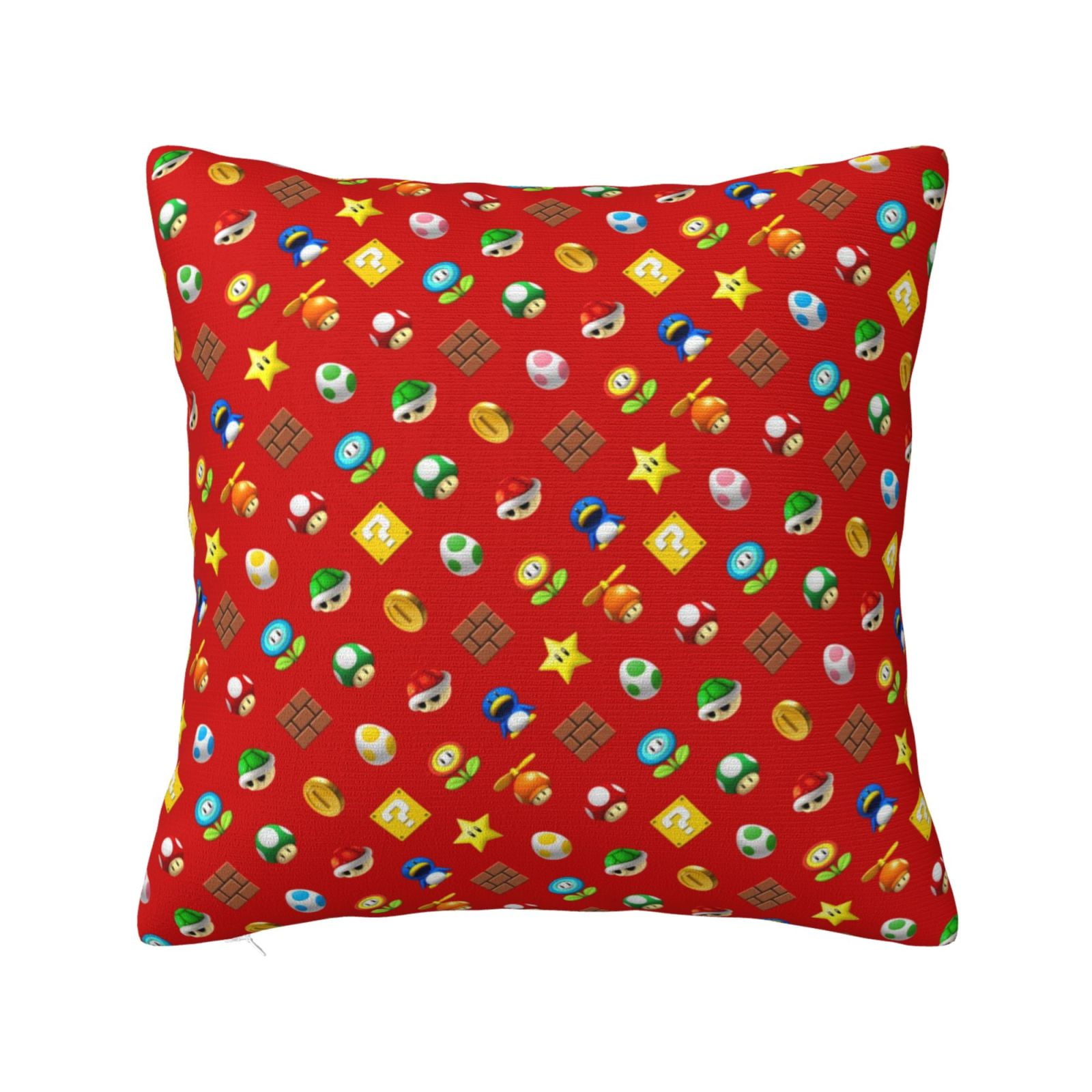 Cartoon Super Mario Decorative Throw Pillow Covers Cute Cartoon Game ...