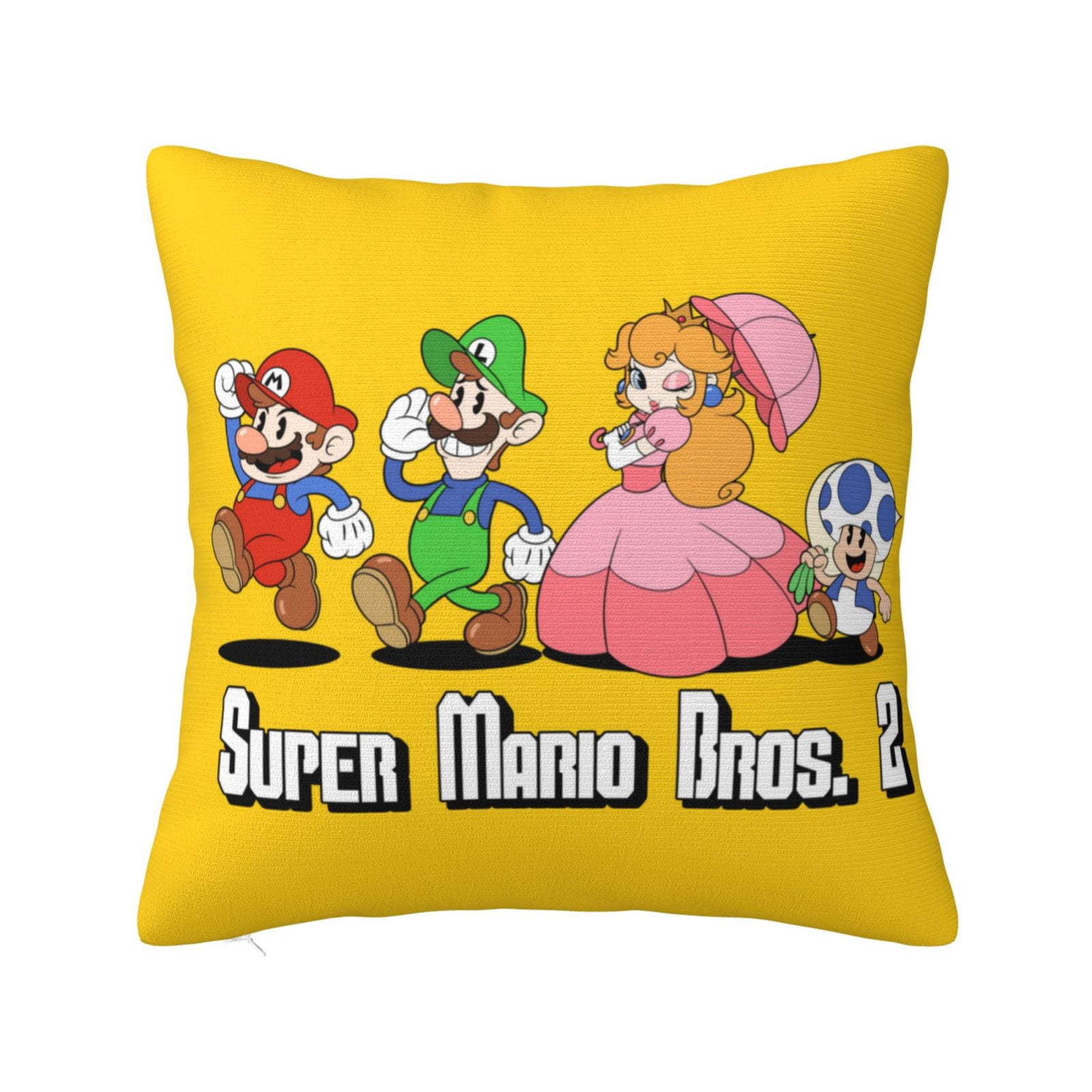 Cartoon Super Mario Decorative Throw Pillow Covers Cute Cartoon Game ...