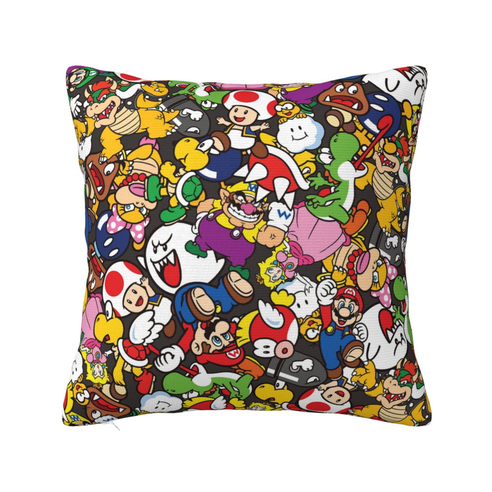 Cartoon Super Mario Decorative Throw Pillow Covers Cute Cartoon Game ...