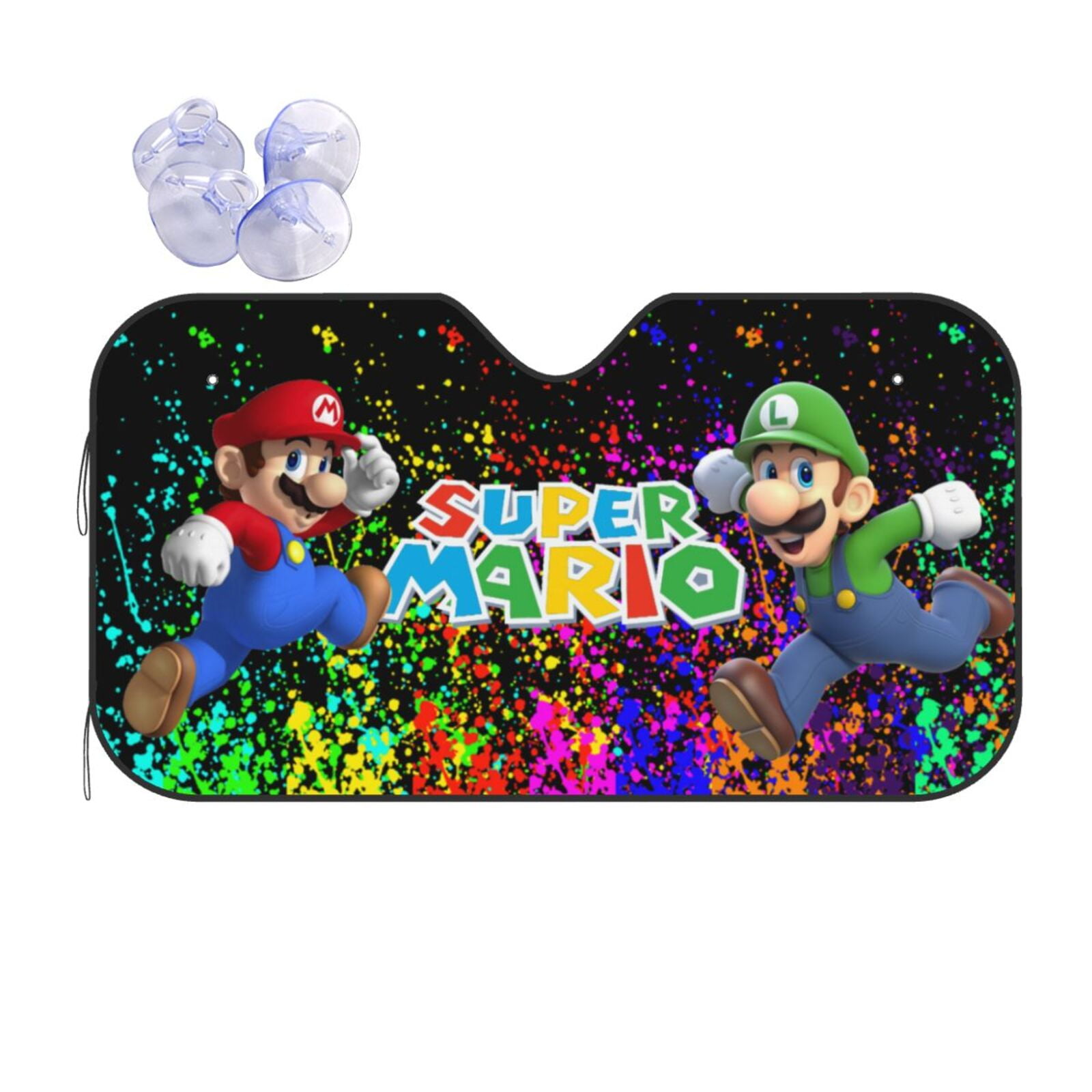 Cartoon Super Mario Foldable Car Windshield Sunshade Automotive Front ...