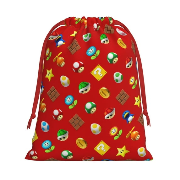 Cartoon Super-Mario Gift Bags,Christmas Gift Bags,Drawstring Christmas ...