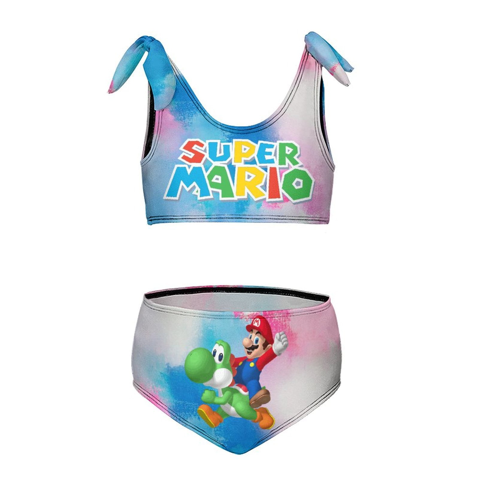 Cartoon Super Mario Kid's Swimwear Two Piece Swimsuit Summer Beach ...