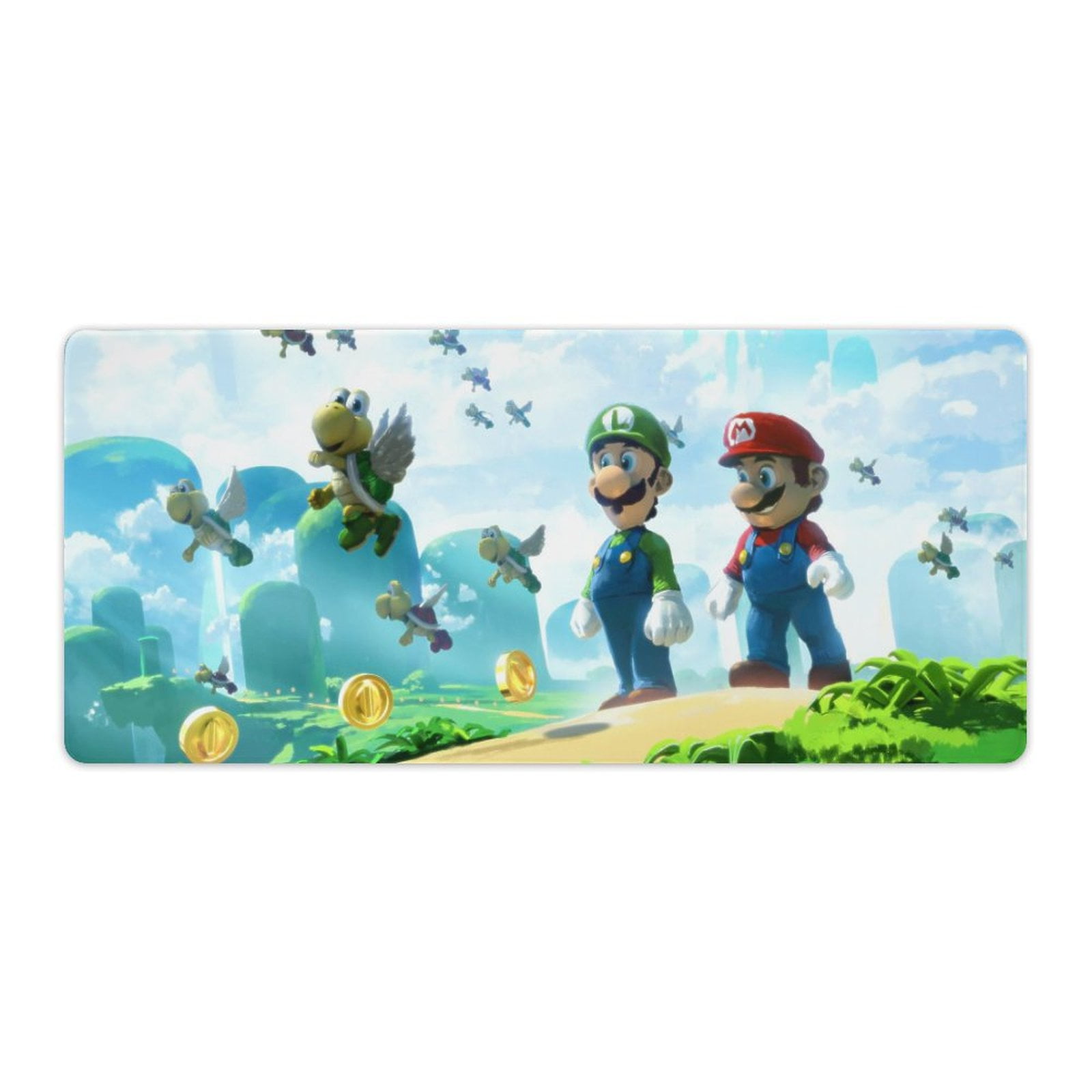 Cartoon Super Mario Luigi Extended Gaming Mouse Pad No-sliped Large ...