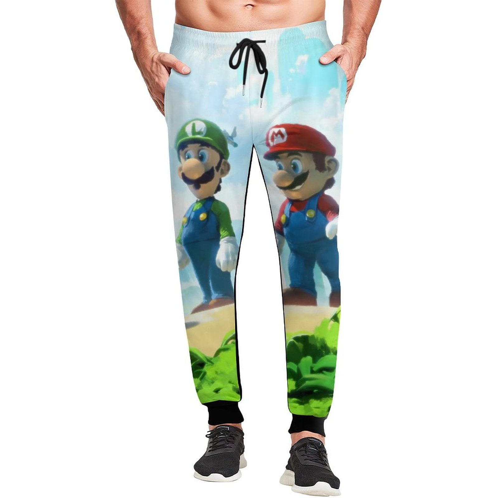 Cartoon Super Mario Luigi Mens Sweatpants Joggers Pants Trousers 3D ...