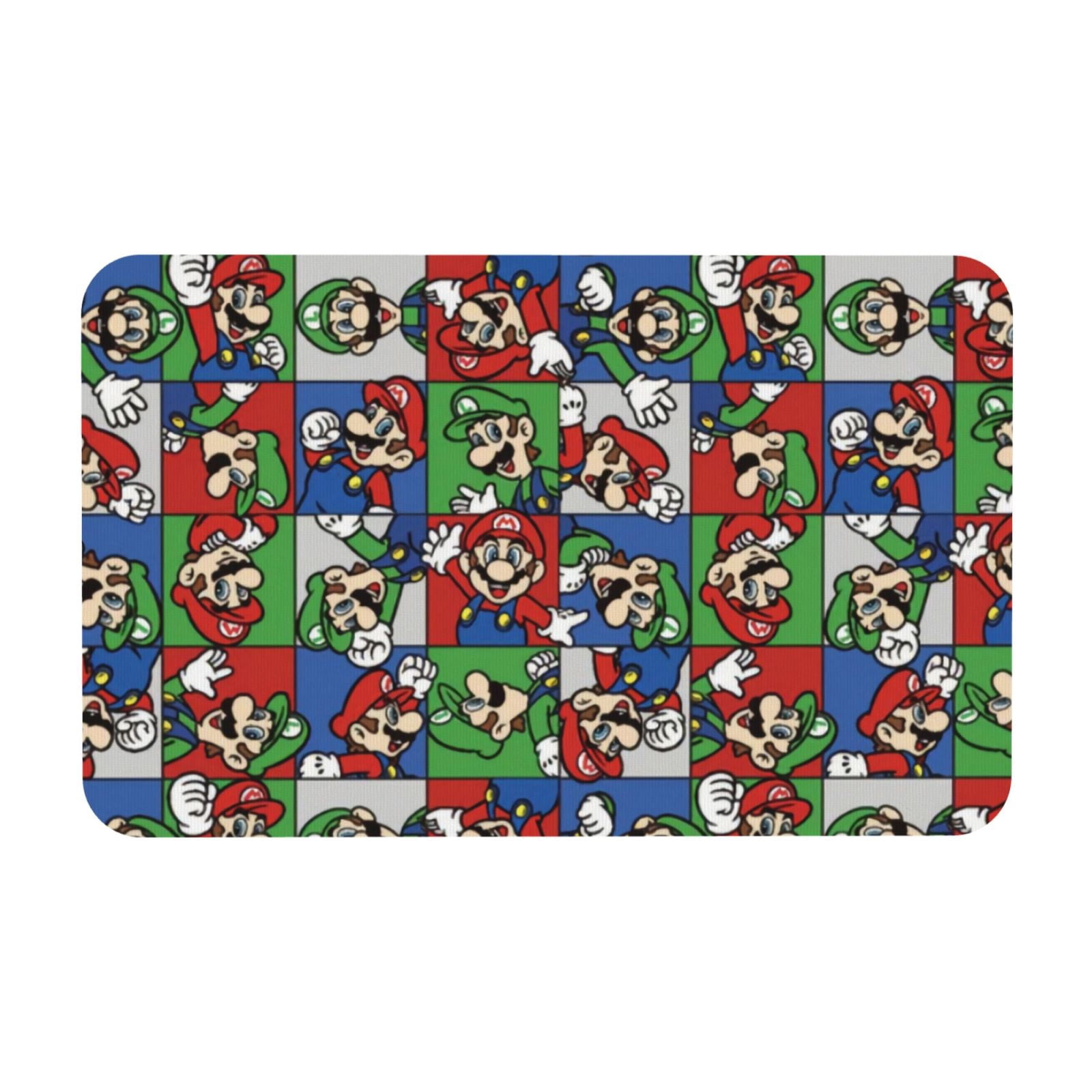 Cartoon Super Mario and Luigi3 Bath Mat,Diatomite Bath Mat,Super ...