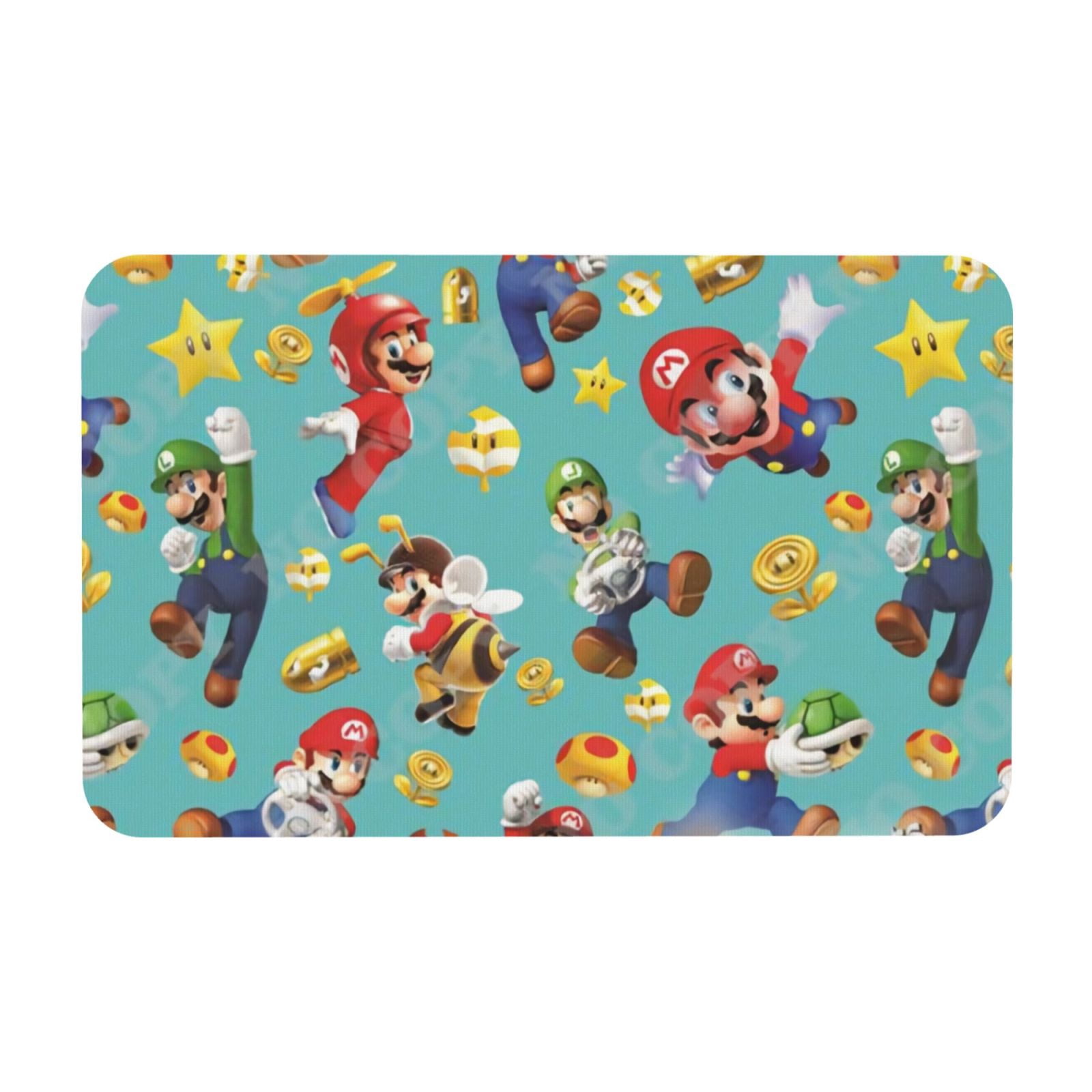 Cartoon Super Mario and Luigi30 Bath Mat,Diatomite Bath Mat,Super ...