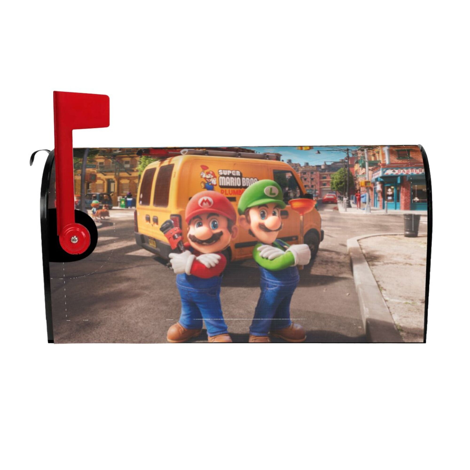 Cartoon Super Mario Mailbox Cover Winter Mailbox Covers Christmas ...