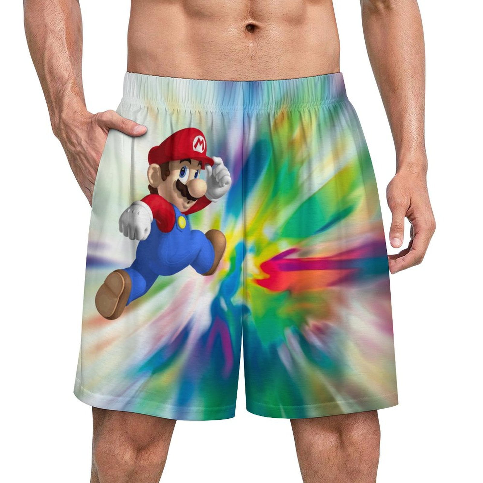 Cartoon Super Mario Pajama Pants For Men Lounge Shorts Bottoms ...