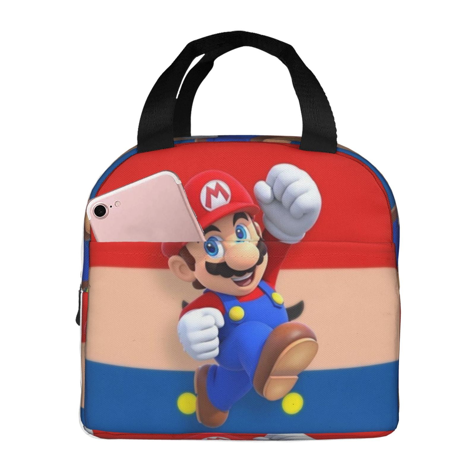 Cartoon Super Mario Portable Lunch Bag Reusable Lunch Box Insulated ...