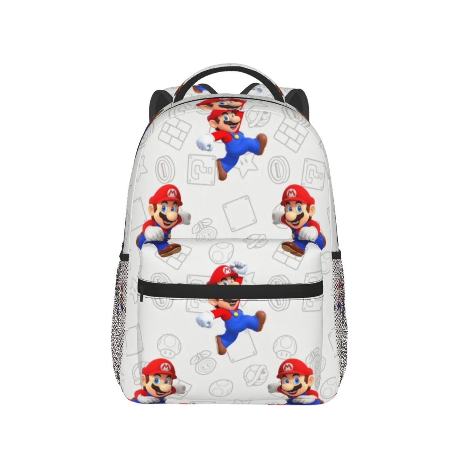 Cartoon Super Mario Travel Backpack,Carry On Backpack Personal Item ...