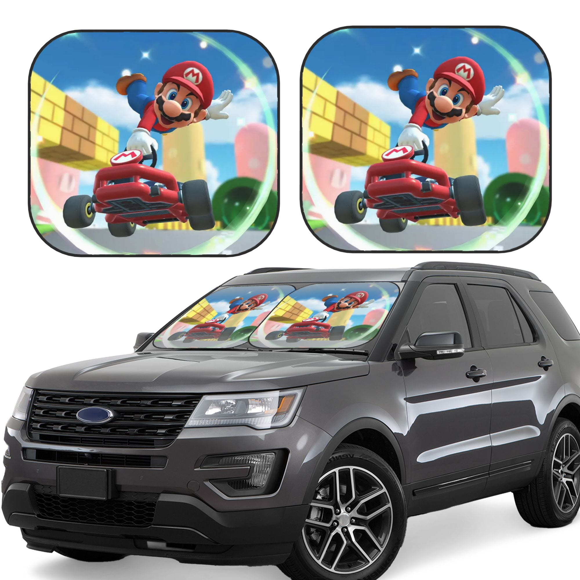Cartoon Super Mario Windshield Sunshade for Car Truck & SUV - Folding ...