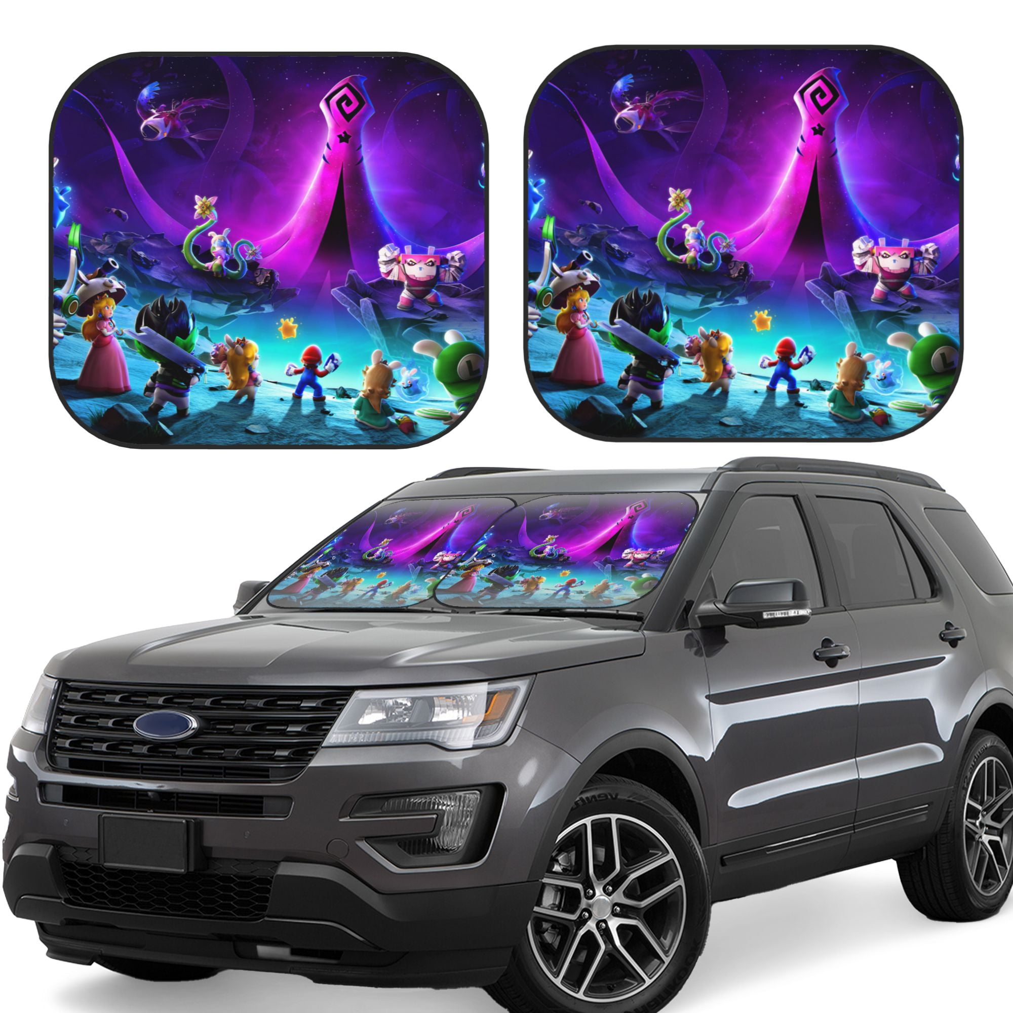 Cartoon Super Mario Windshield Sunshade for Car Truck & SUV - Folding ...