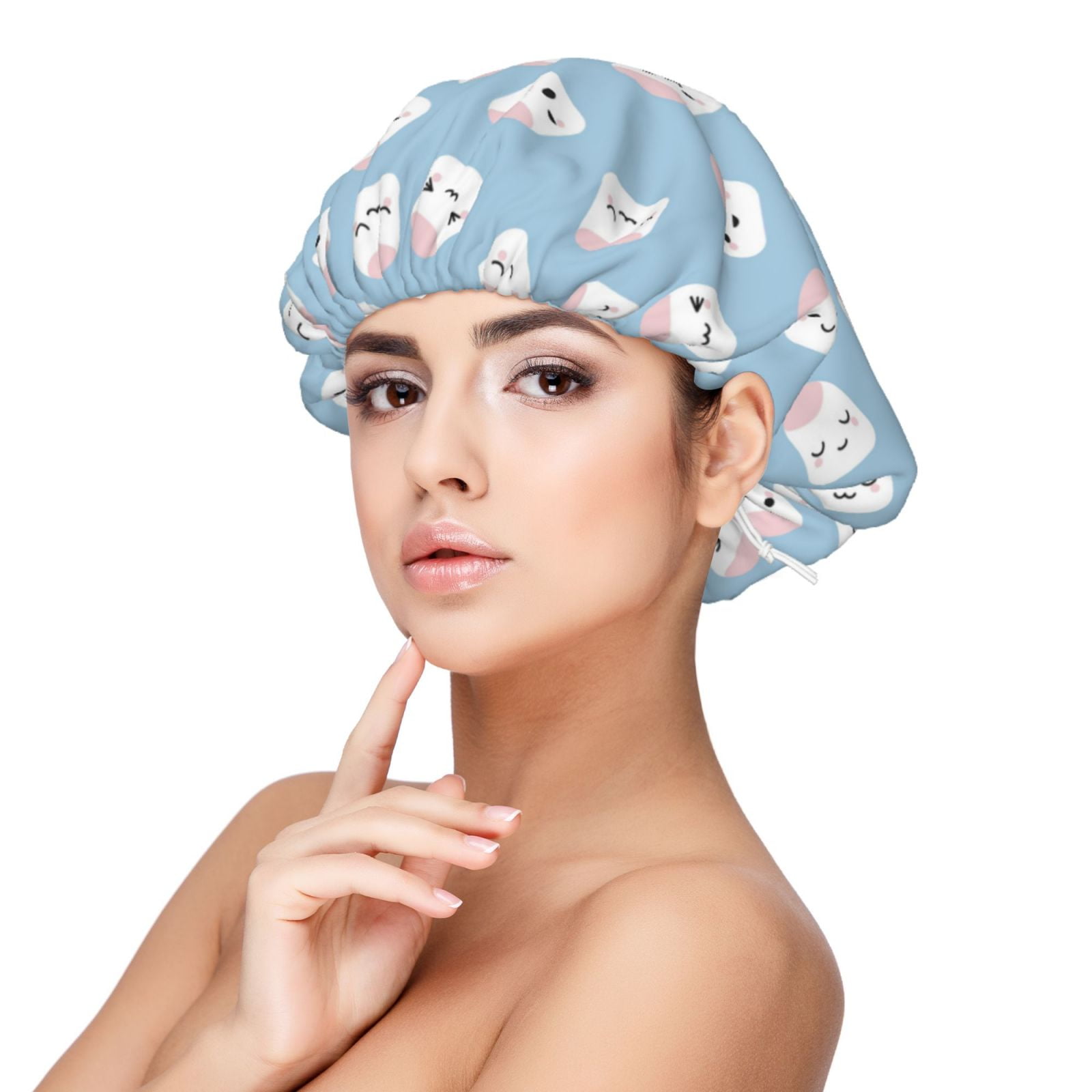 Cartoon Sushi Silk Bonnet for Sleeping Women Men, Adjustable Elastic ...