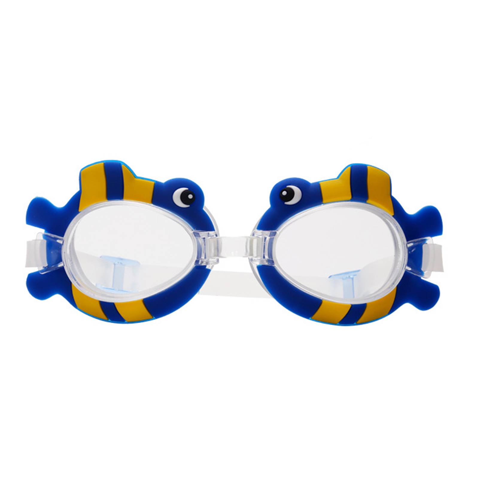 Cartoon Swimming Glasses with Adjustable Strap Nose Clip Transparent ...