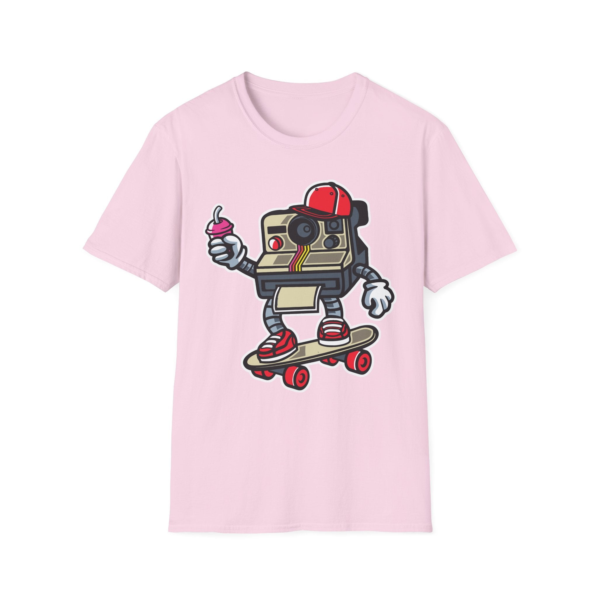 Unisex Cotton T-Shirt with Cartoon Graphic Design - Walmart.com