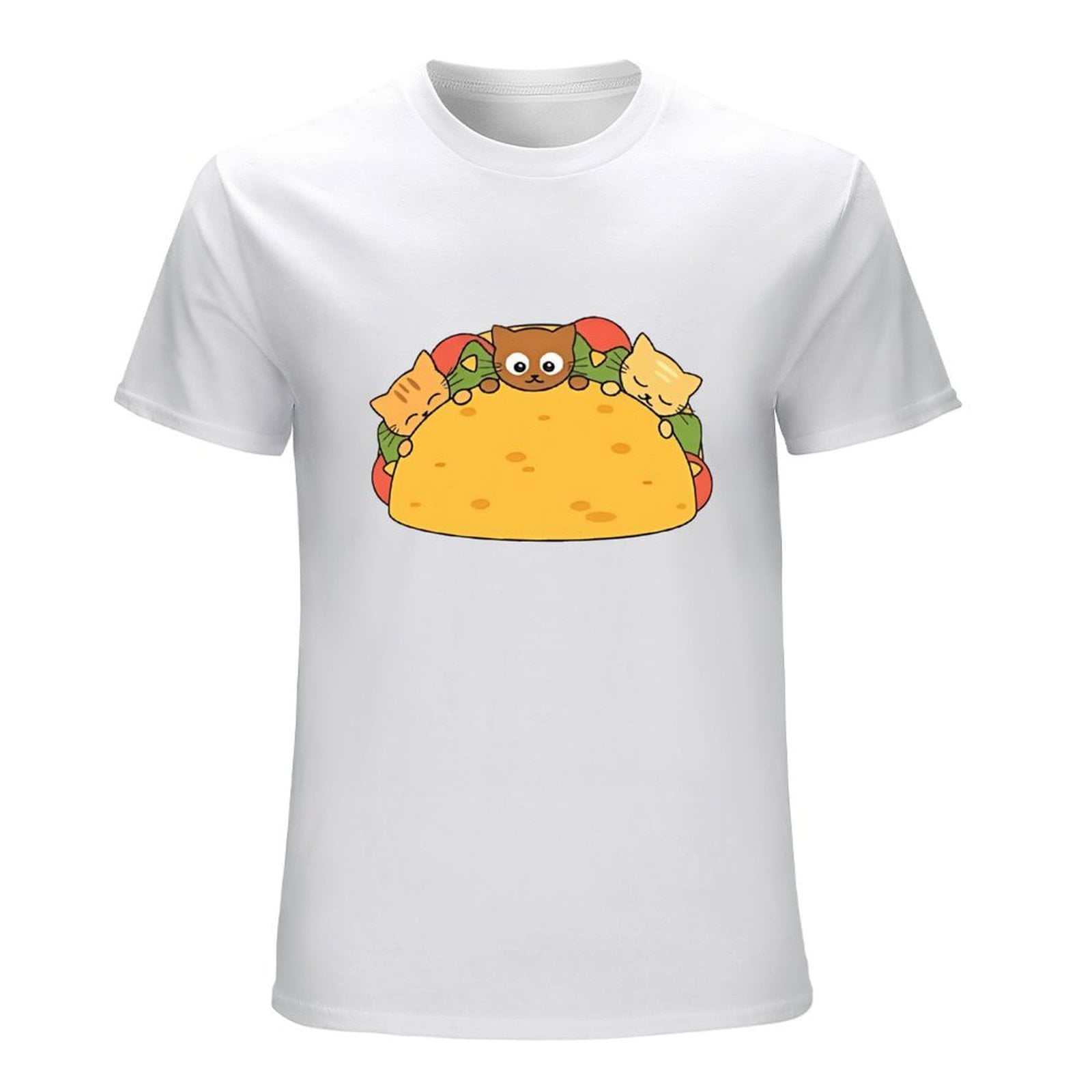 Cartoon Tacos T-Shirt Men Women Funny Cute Taco Lovers Tee - Walmart.com