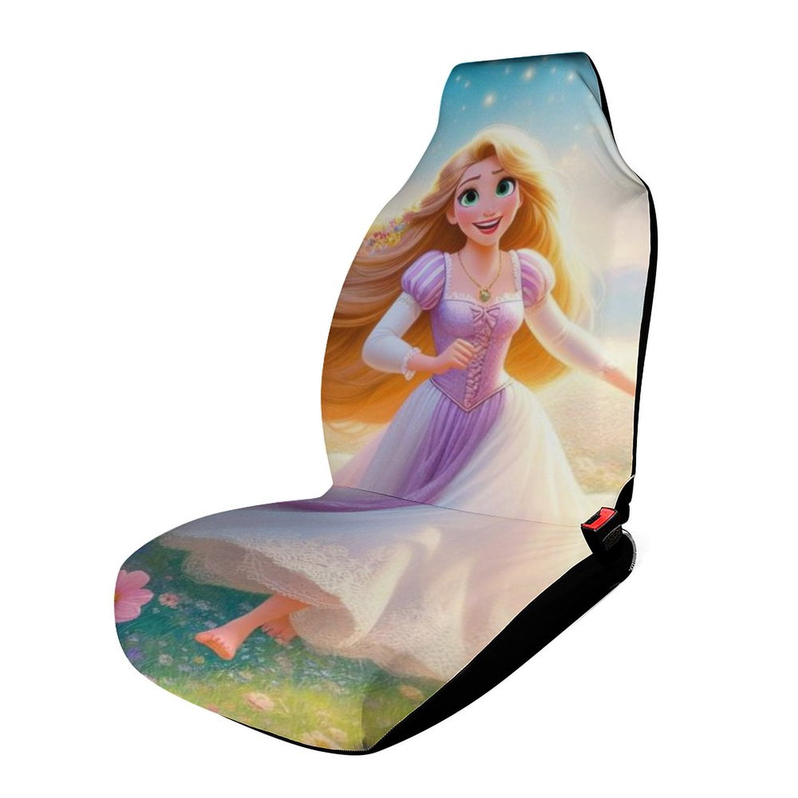 Cartoon Tangled Rapunzel Front Car Seat Covers for Car Truck Sedan SUV ...