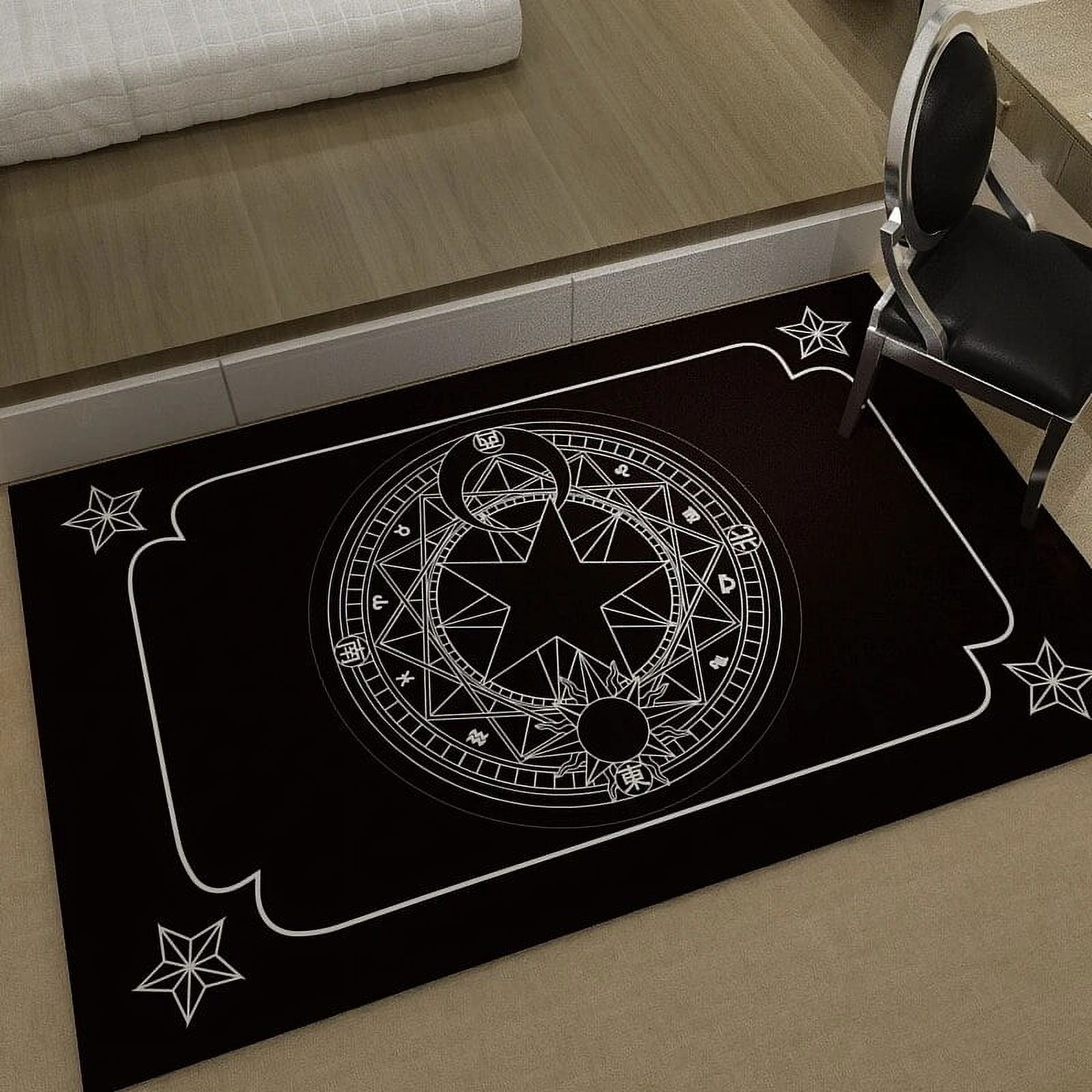 Cartoon Tarot Cards Magic Card Magic Array Carpet Sofa Rectangular ...