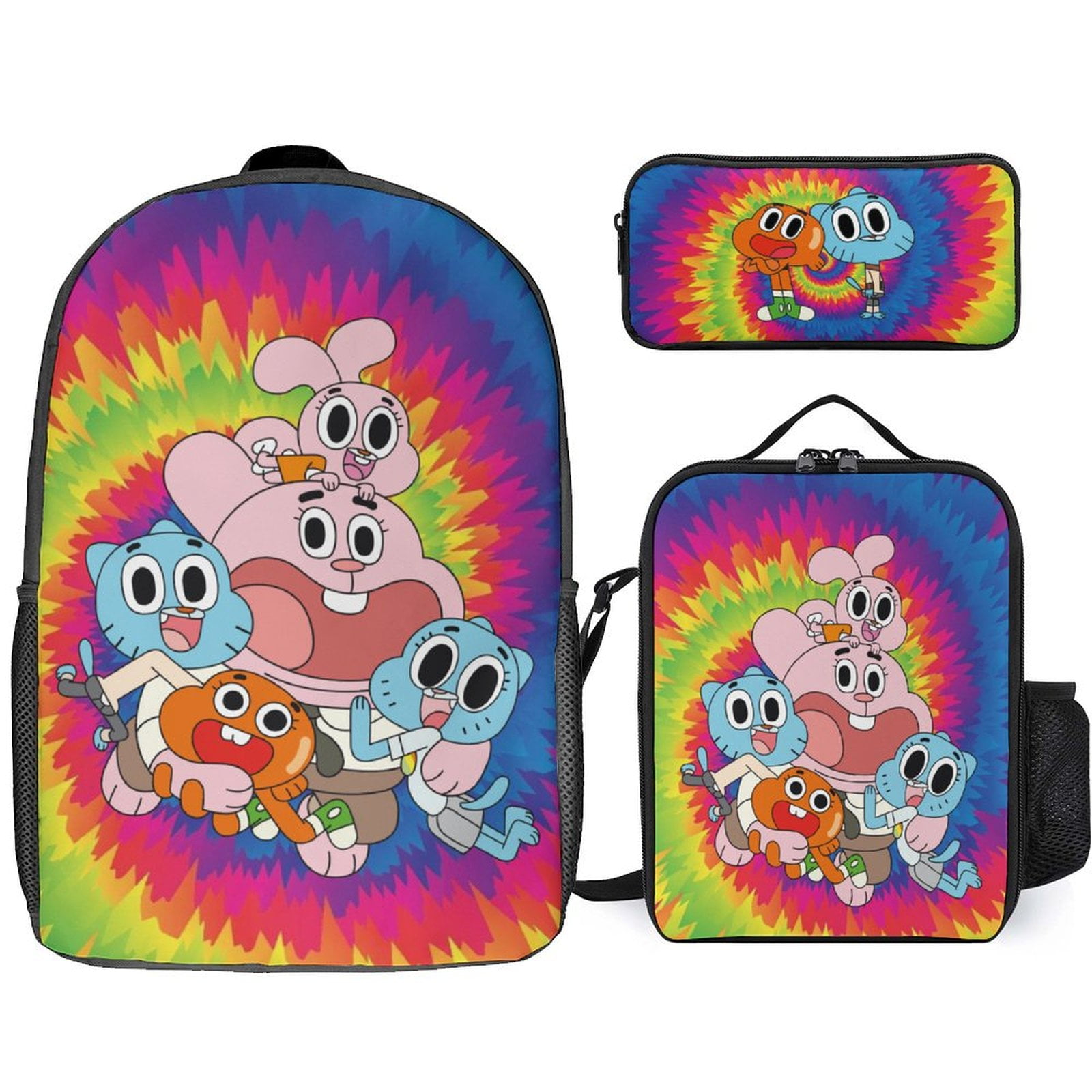 Cartoon The Am-azing World of Gum-ball 3 Piece Set, 17 Inch Backpack ...