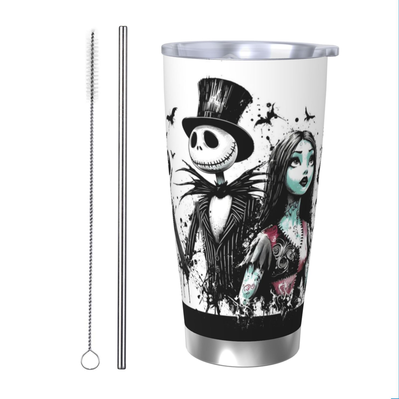 Cartoon The Nightmare Before Christmas Printed 20oz Travel Tumbler ...